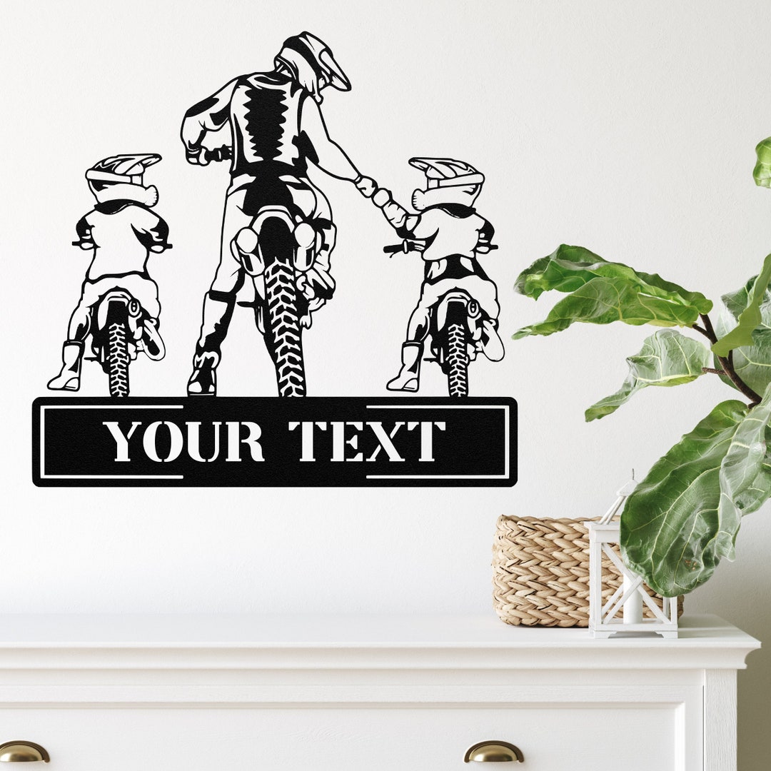 Motocross Custom Sign ~ Metal Porch Sign - Outdoor Sign - Personalized ...