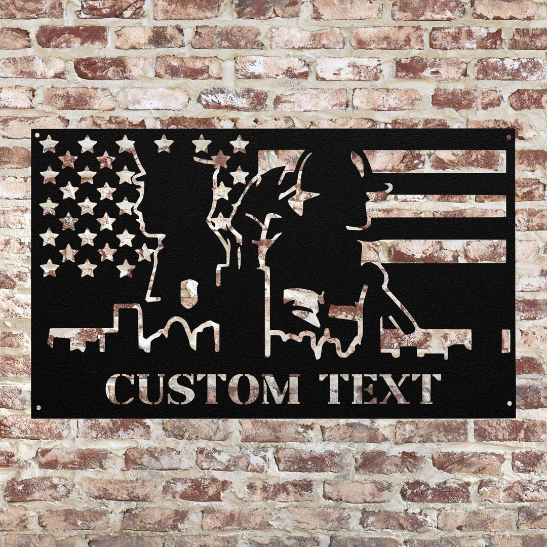 Custom Police Name Sign ~ Metal Porch Sign - Outdoor Sign ...