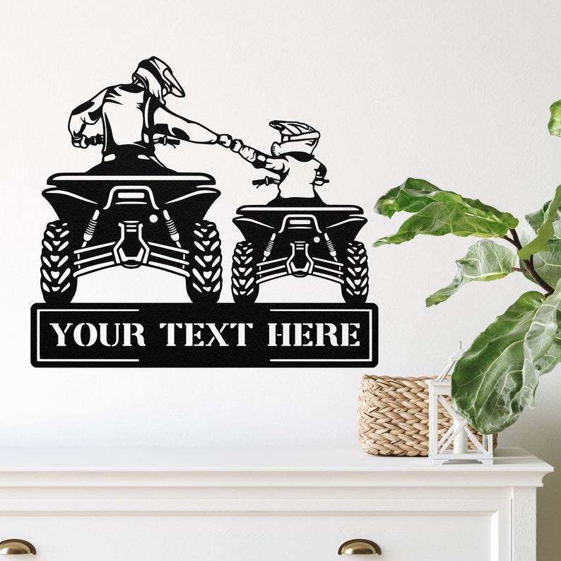 Four Wheel Family Custom Sign ~ Metal Porch Sign - Outdoor Sign ...
