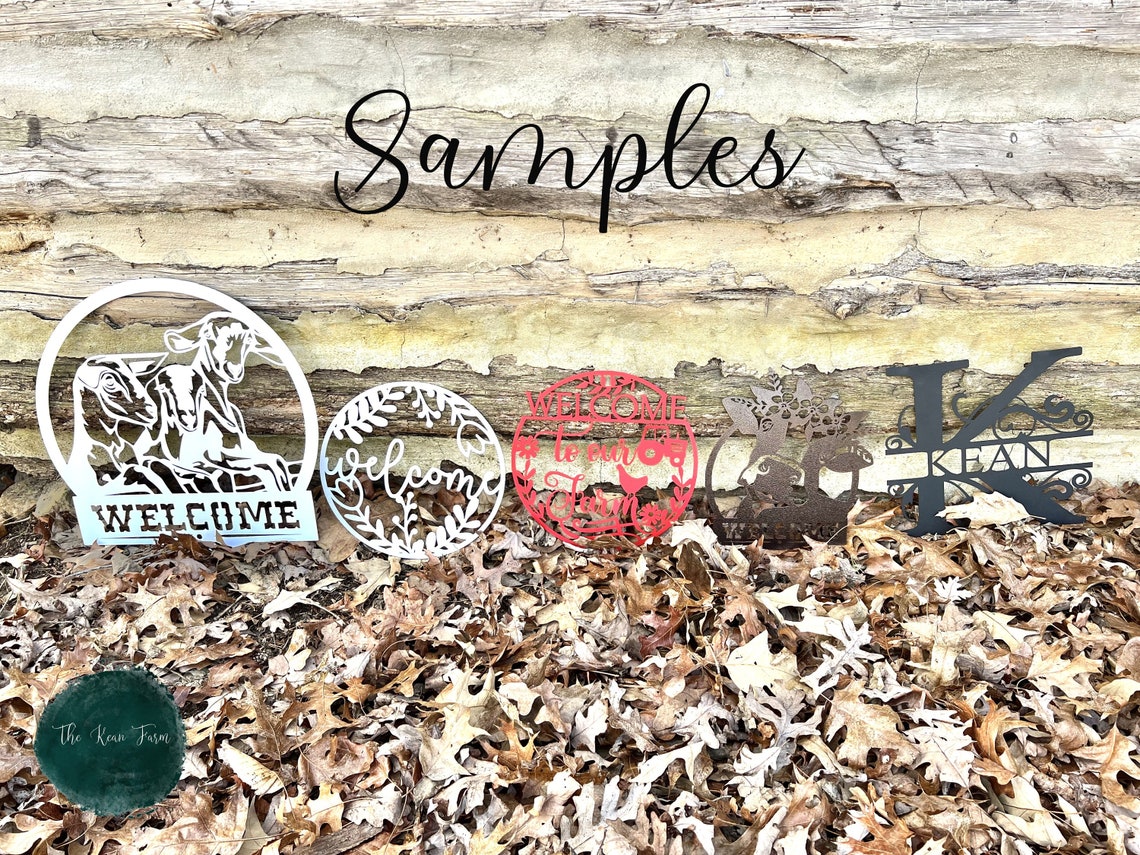 Custom Highland Cow Farm Welcome Sign Metal Porch Sign - Etsy