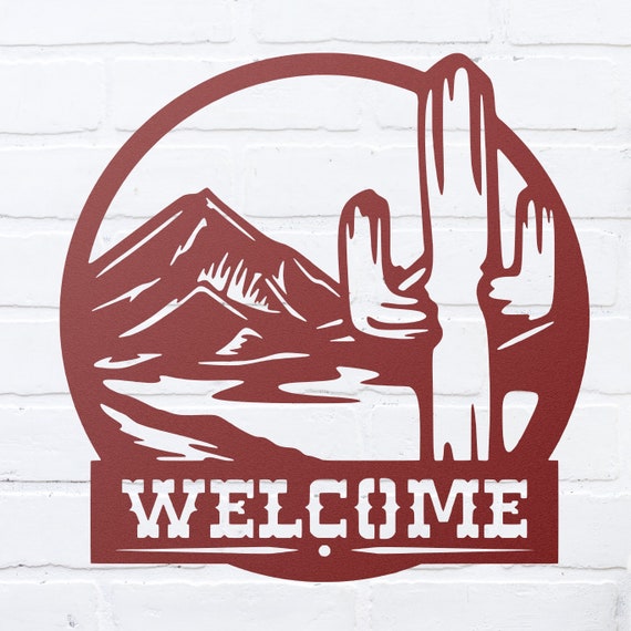 Cactus Farm Sign Metal Porch Sign Metal Gate Sign Farm | Etsy