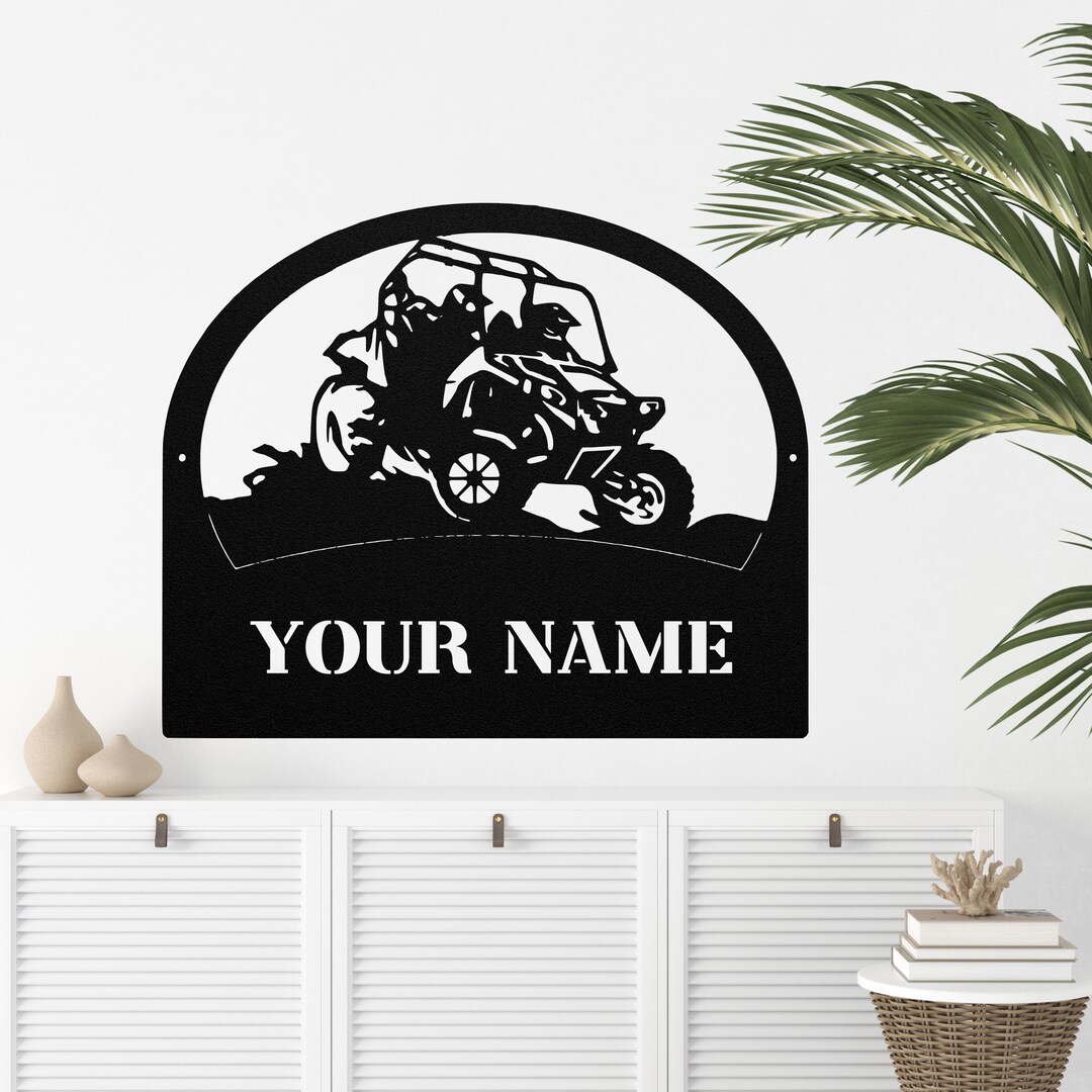 ATV Custom Sign ~ Metal Porch Sign - Outdoor Sign - Personalized Metal ...
