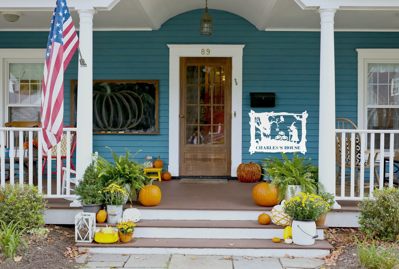 Spooky Witch Welcome Sign ~ Metal Porch Sign, Fall Door Hanger, Fall ...
