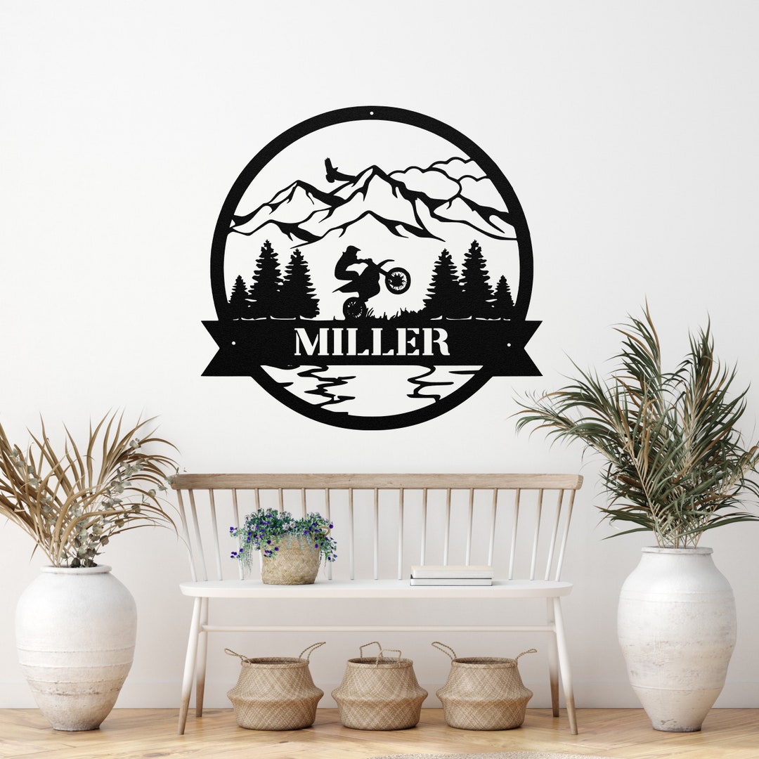 Motocross Custom Sign ~ Metal Porch Sign - Outdoor Sign - Personalized ...