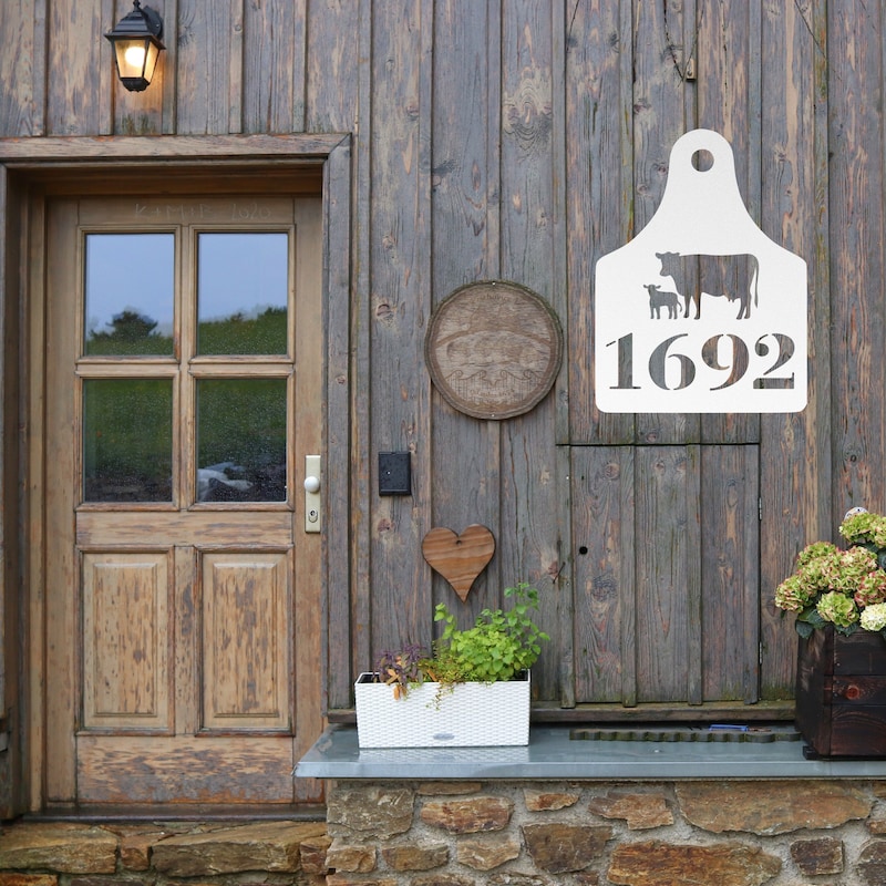 Metal Cow Sign - Etsy
