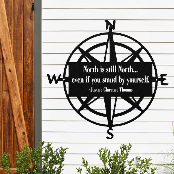Personalized Compass Metal Sign - Etsy