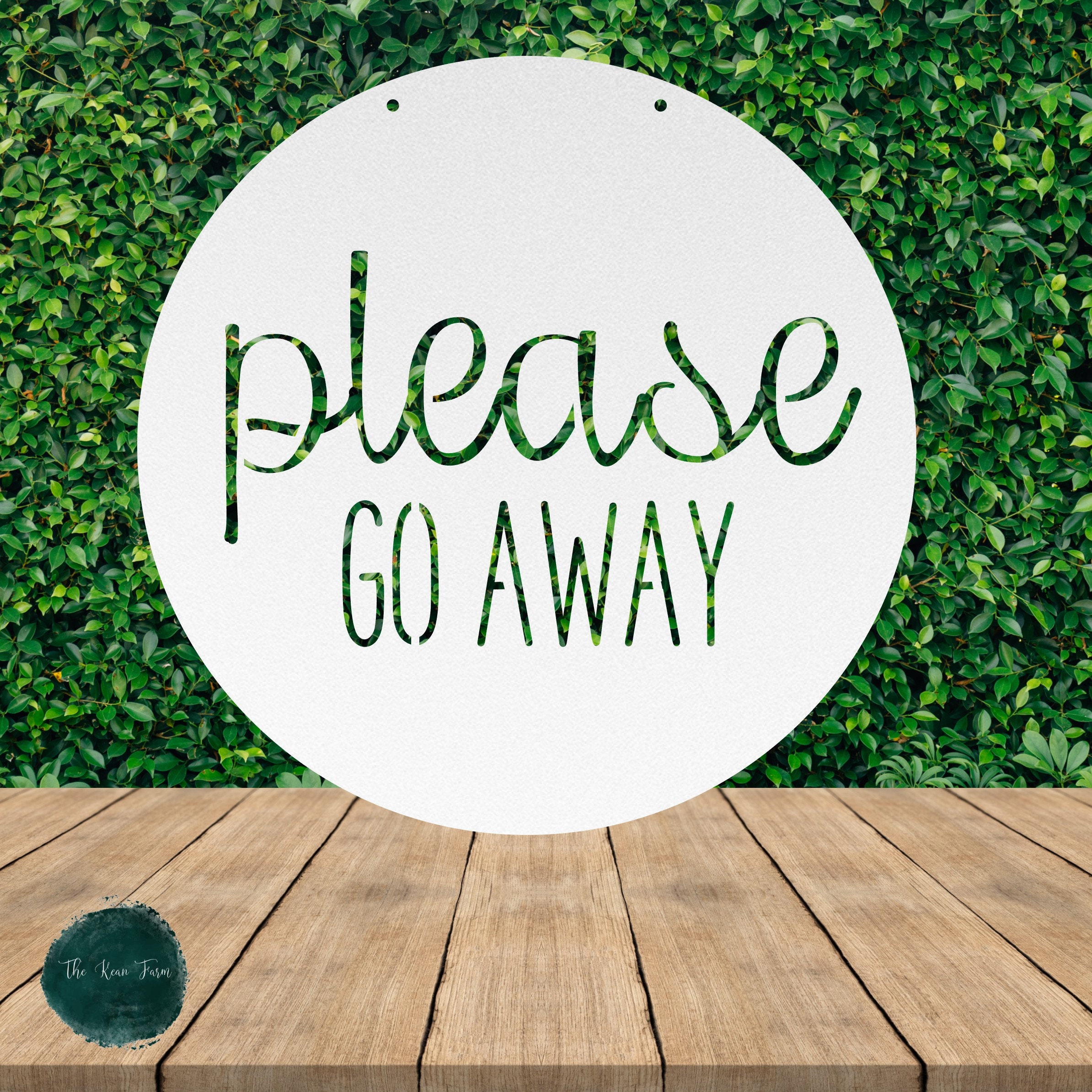 Please Go Away Outdoor Metal Sign Unwelcome Sign No | Etsy