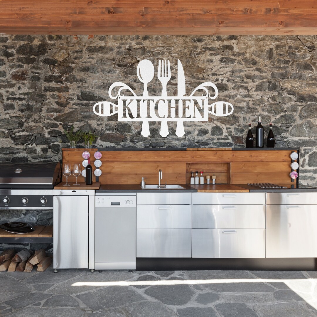 Metal Kitchen Sign Decor Kitchen Wall Decor Kitchen Wall Art Kitchen ...