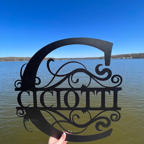 Custom Metal Signs Monogram Wall Decor Metal Wall Art - Etsy Canada