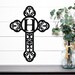 Cross Monogram Sign ~ Metal Porch Sign | Front Door Sign | Personalized ...