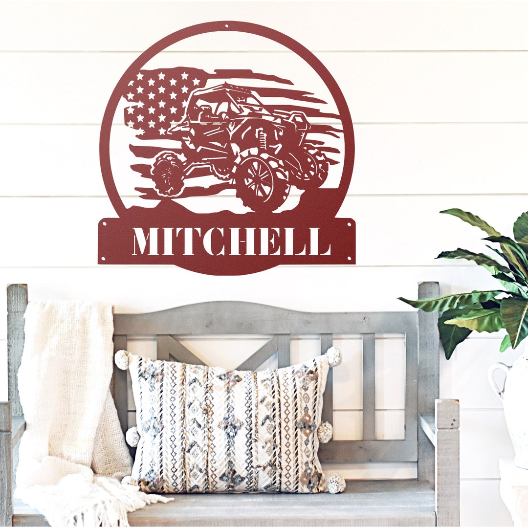 Side by Side Ranger Family Custom Sign ~ Metal Porch Sign - Outdoor ...