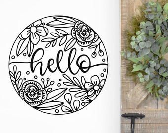 Metal Hello Spring Sign - Etsy