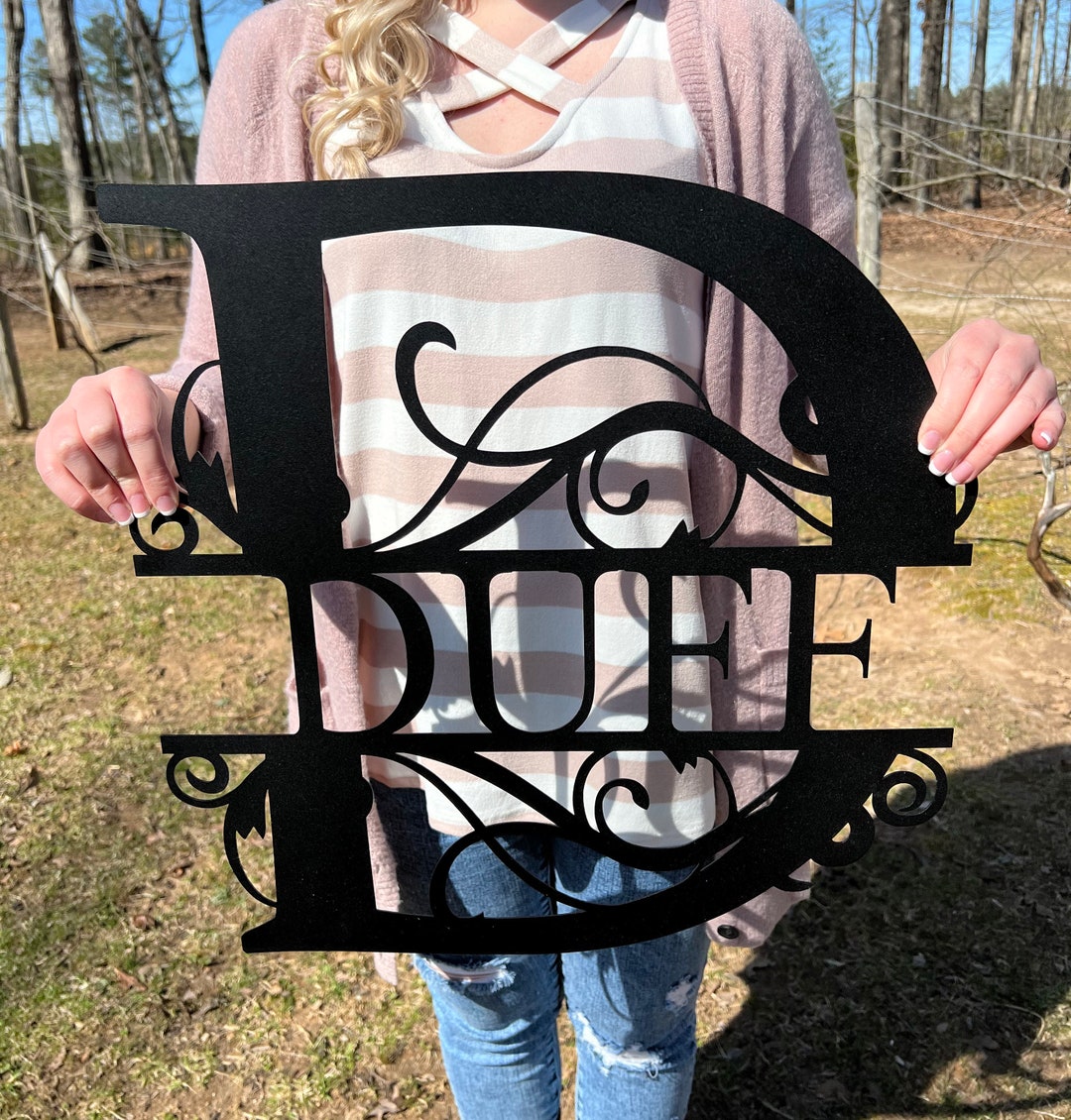 Custom Metal Signs | Monogram Wall Decor | Metal Wall Art | Last Name ...