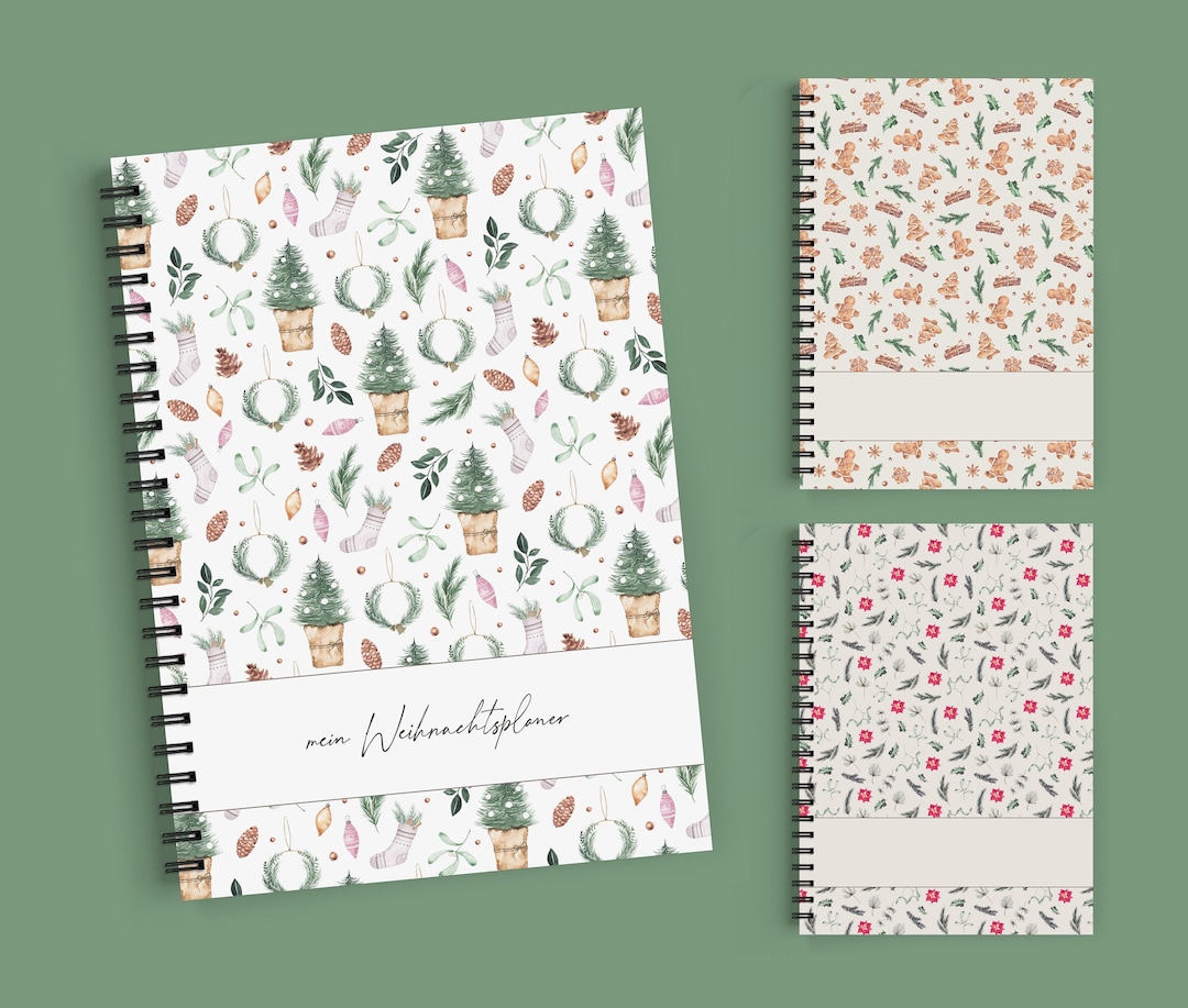 Personalized A5 Christmas Notebook, 100g Paper With Dot Grid, Lined or ...
