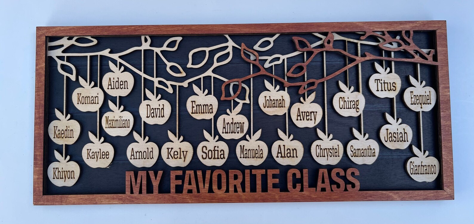 Hanging Apple Frame| Teacher Appreciate | Keepsake | Teachers Gift ...