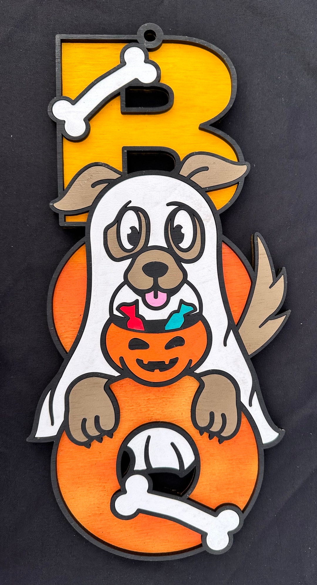 BOO Dog Halloween Sign Halloween Sign Halloween Decor Dog - Etsy