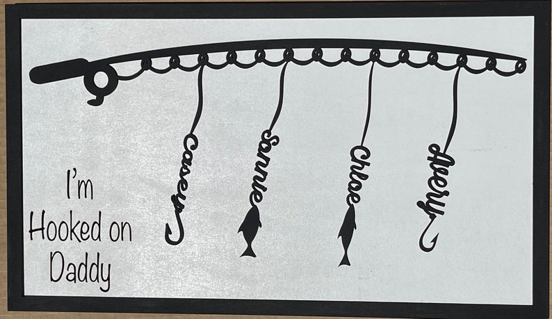 Father's Day Gift We're Hooked on Dad Fishing Sign | Etsy