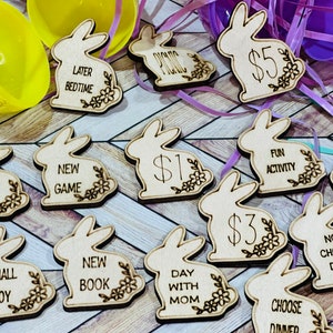 Easter Basket Tokens, Easter Bunny Tokens, Easter Egg Hunt Tokens ...