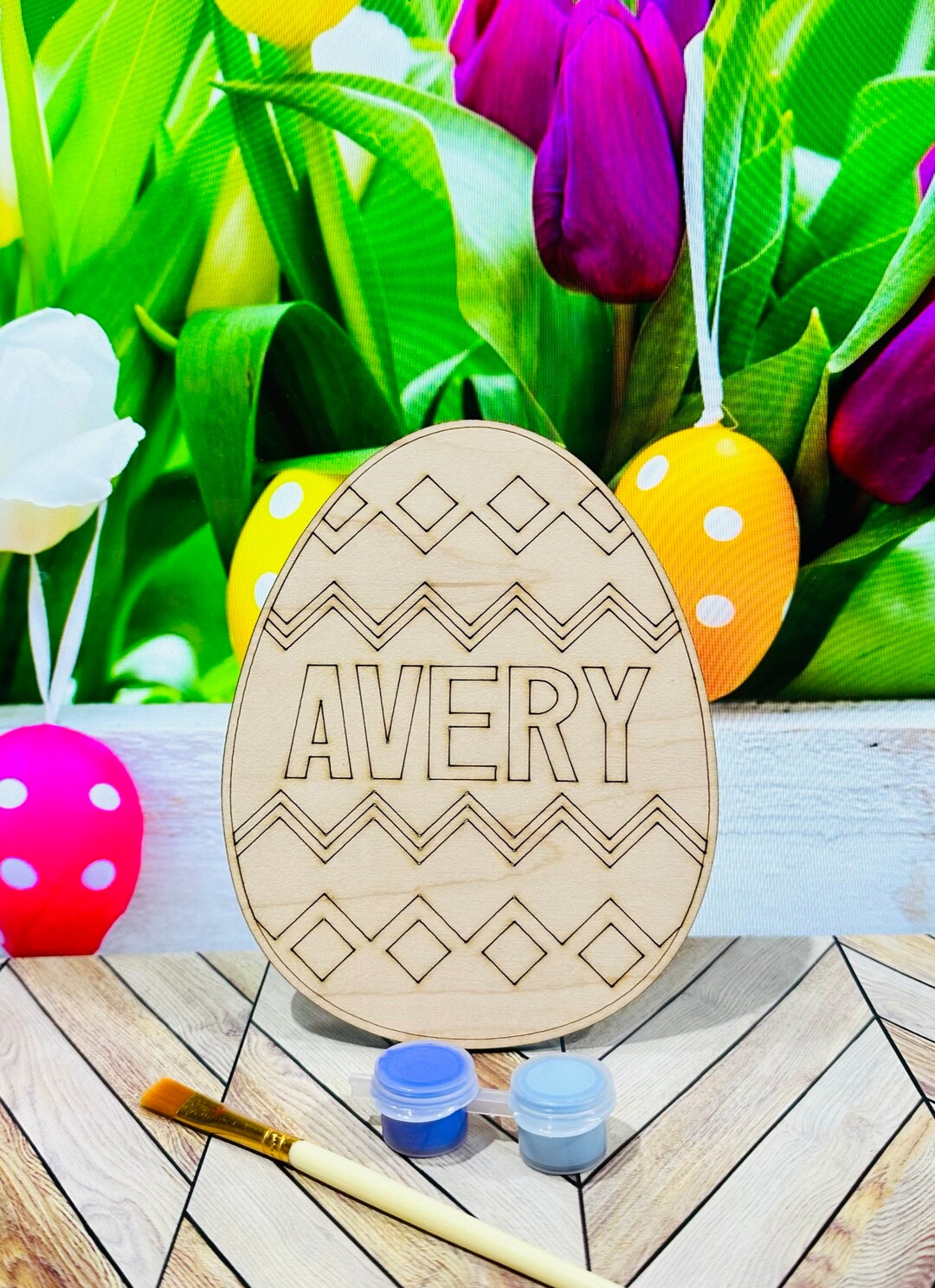 Easter Egg DIY Paint Kit, Easter Basket Stuffers, Personalized Easter ...