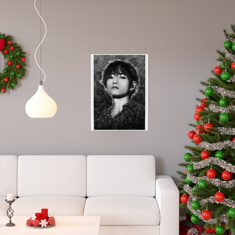 BTS V Portrait Art Print - Etsy