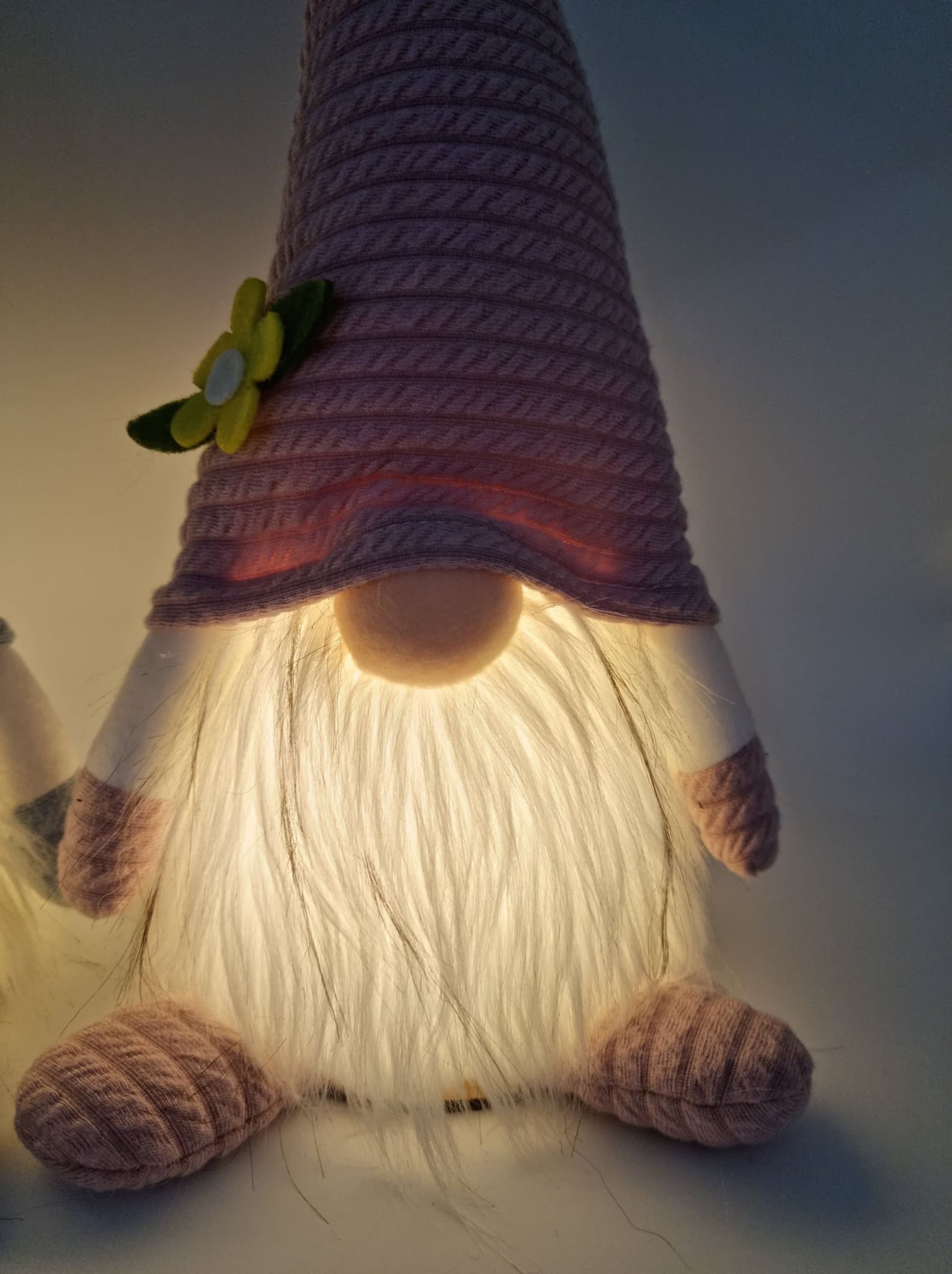 Light up Cute Pastel Gonk Night Light New Home Flower Hat Light up Pink ...