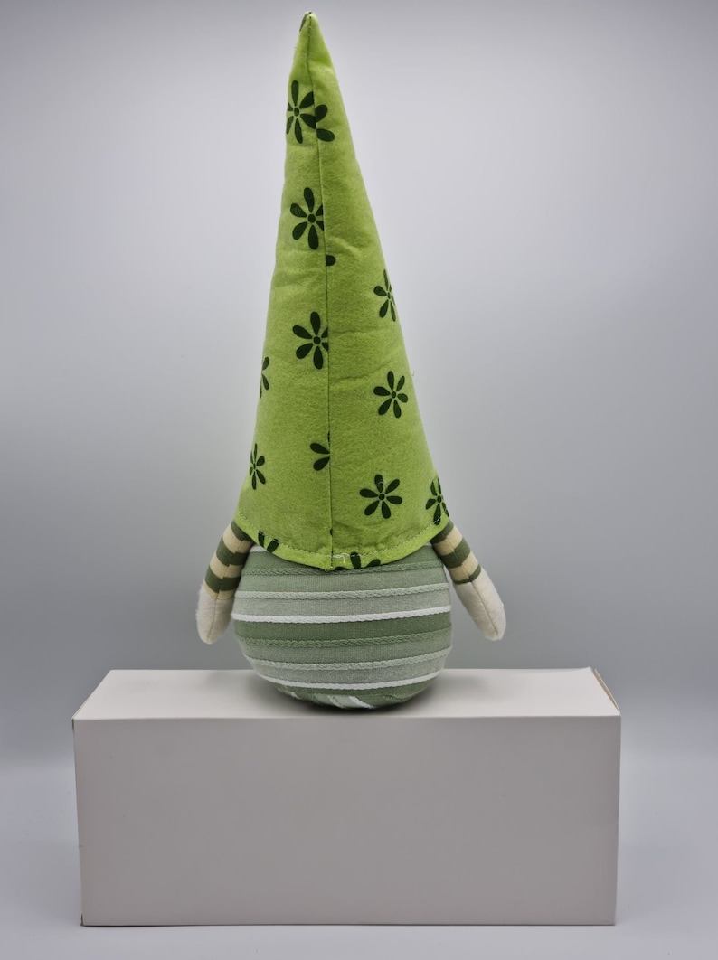 Spring/summer Green Floral Hat Long Leg Gonk/gnome Mothers Day Birthday ...