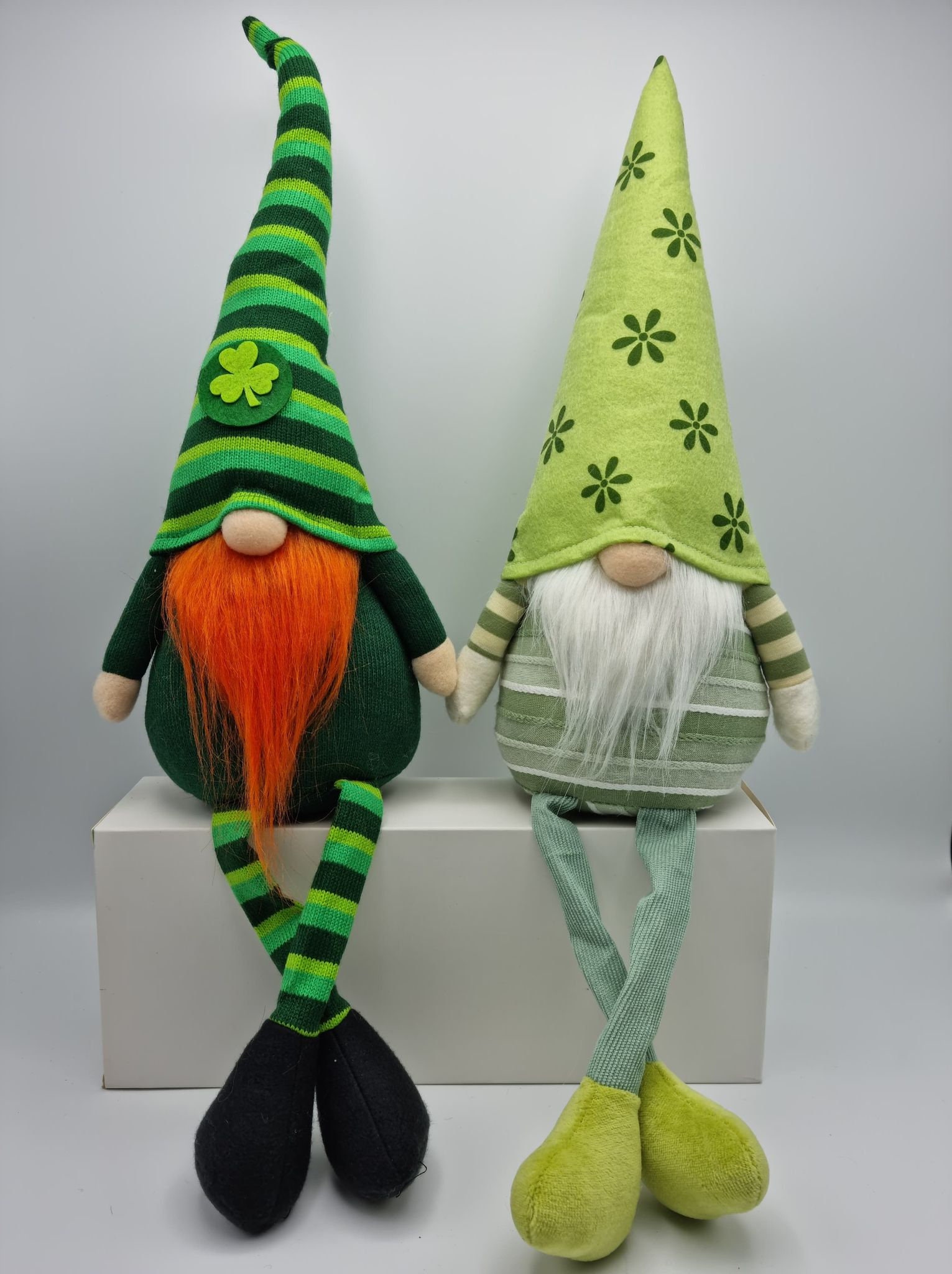 Spring/summer Green Floral Hat Long Leg Gonk/gnome Mothers Day Birthday ...