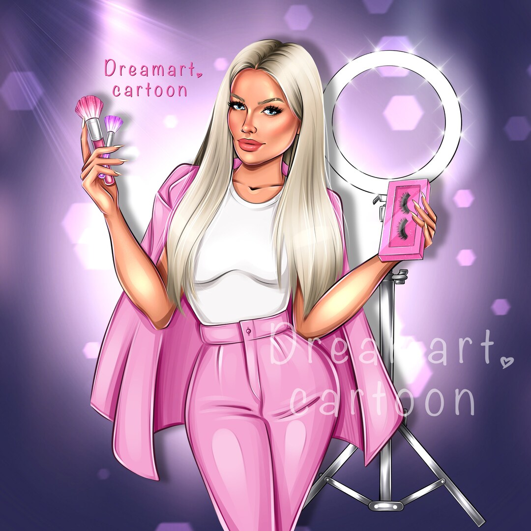 Lash Artist Logo Design, Beauty Logo, Lash Extension Branding, Cartoon ...