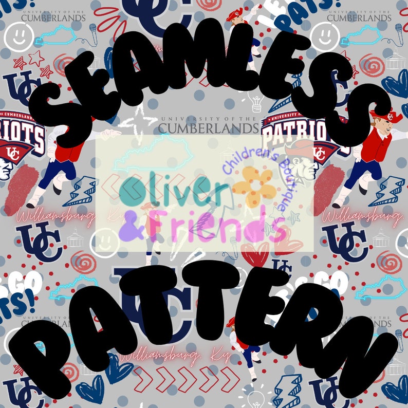 University of the Cumberlands PATRIOTS Seamless File - Etsy