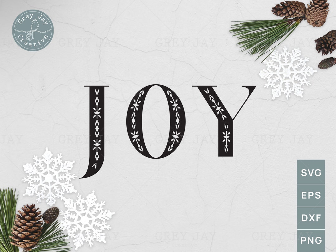 Joy SVG Joy PNG Joy EPS Cut File - Etsy.de