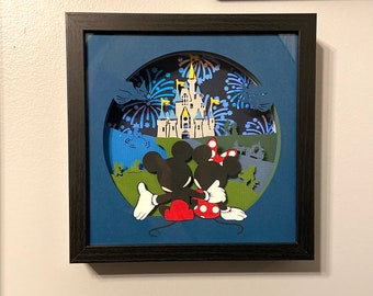 Minnie Mouse Shadow Box Svg - Etsy UK