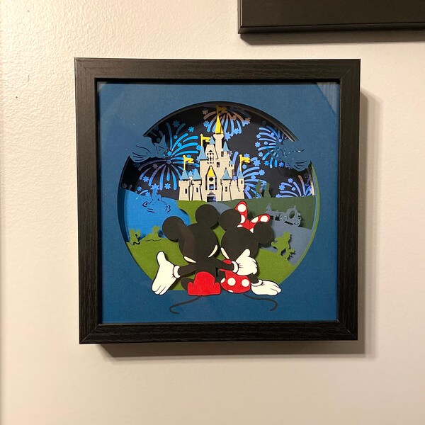Mickey Minnie Shadow Box - Etsy