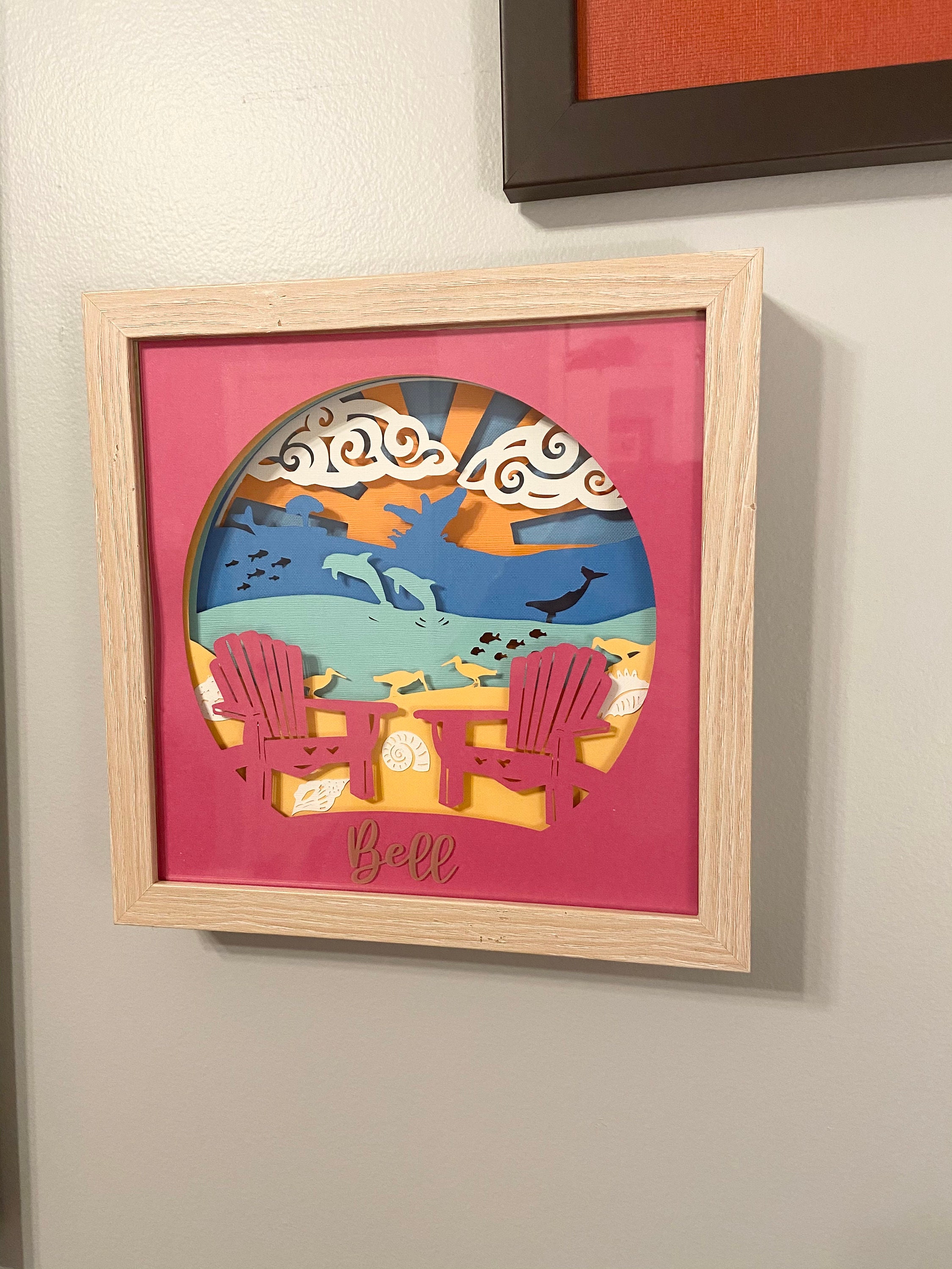 Beach Scene Shadow Box - Etsy