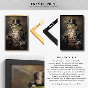 Toad Gentleman Wall Art Print // Vintage Painting Style Portrait of ...