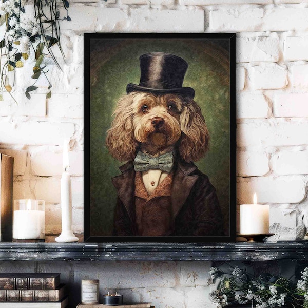 Poodle Wearing Hat - Etsy