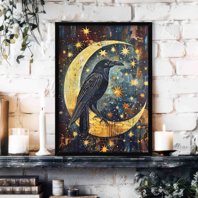 Raven Wall Decor - Etsy
