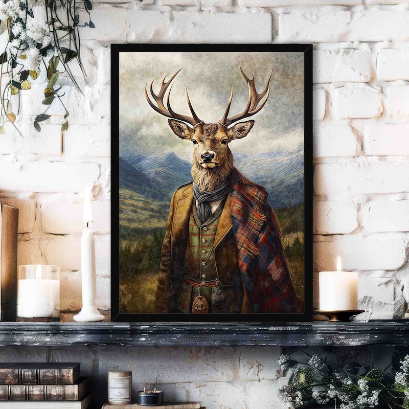 Stag Picture - Etsy