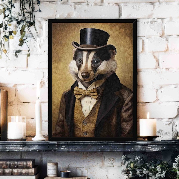 Badger Art - Etsy