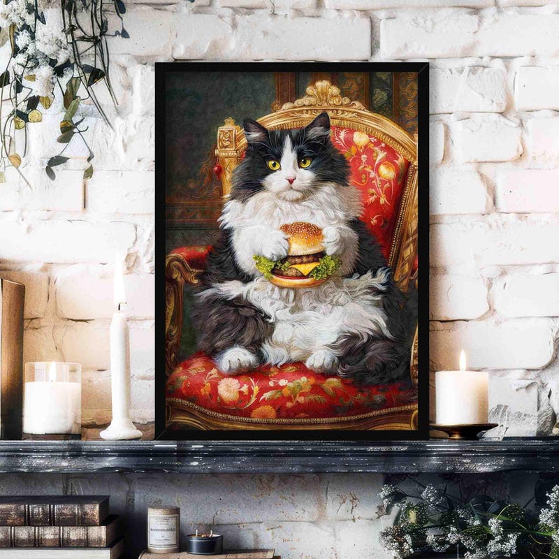 Funny Cat Pictures Food - Etsy UK