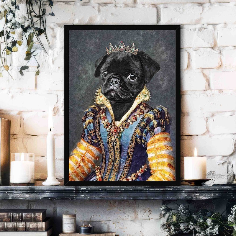 Pug Painting - Etsy