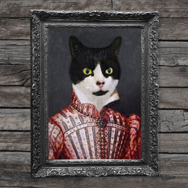 Vintage Cat Print - Etsy