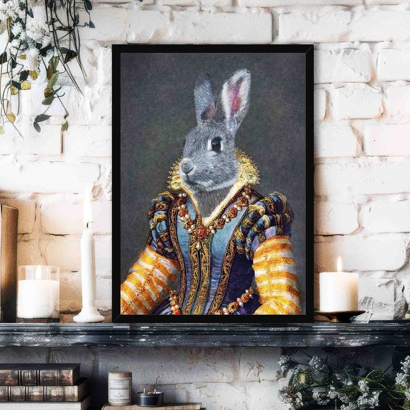 Rabbit Paintings - Etsy