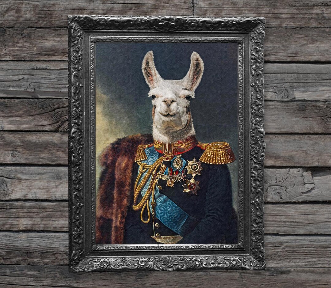 Llama Wall Art Print Vintage Historical Military Army - Etsy