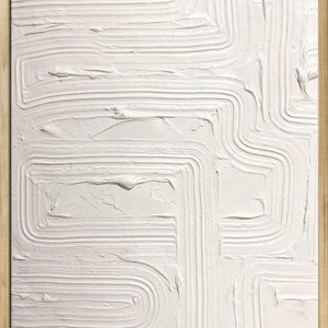 Set of 2 Plaster Art | White Plaster Art | New * Minimalist ...