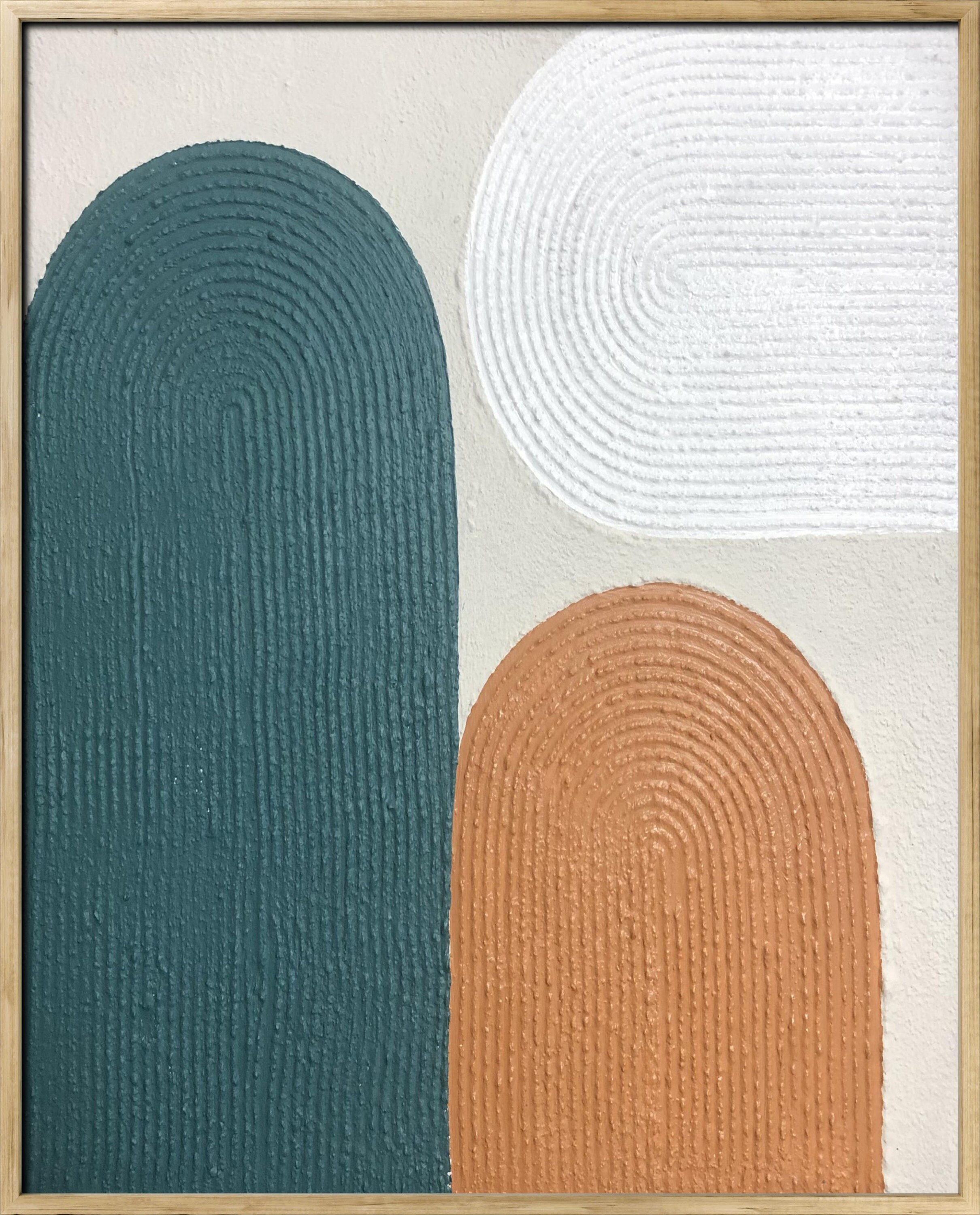 2 Piece 1 Set Minimalist Plaster Art Brown Arched Plaster - Etsy