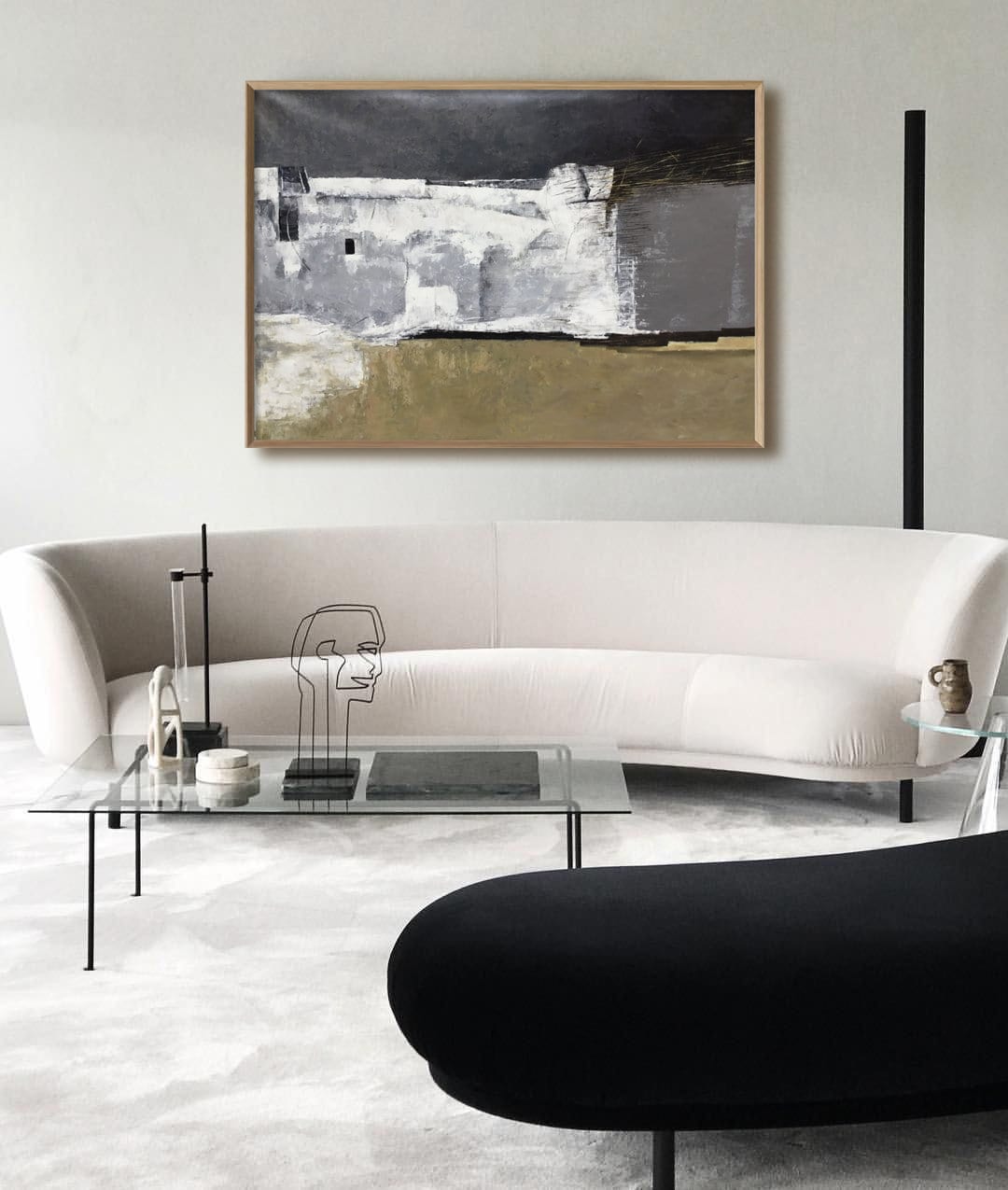 Living Room Abstract Painting Large Modern Abstract - Etsy