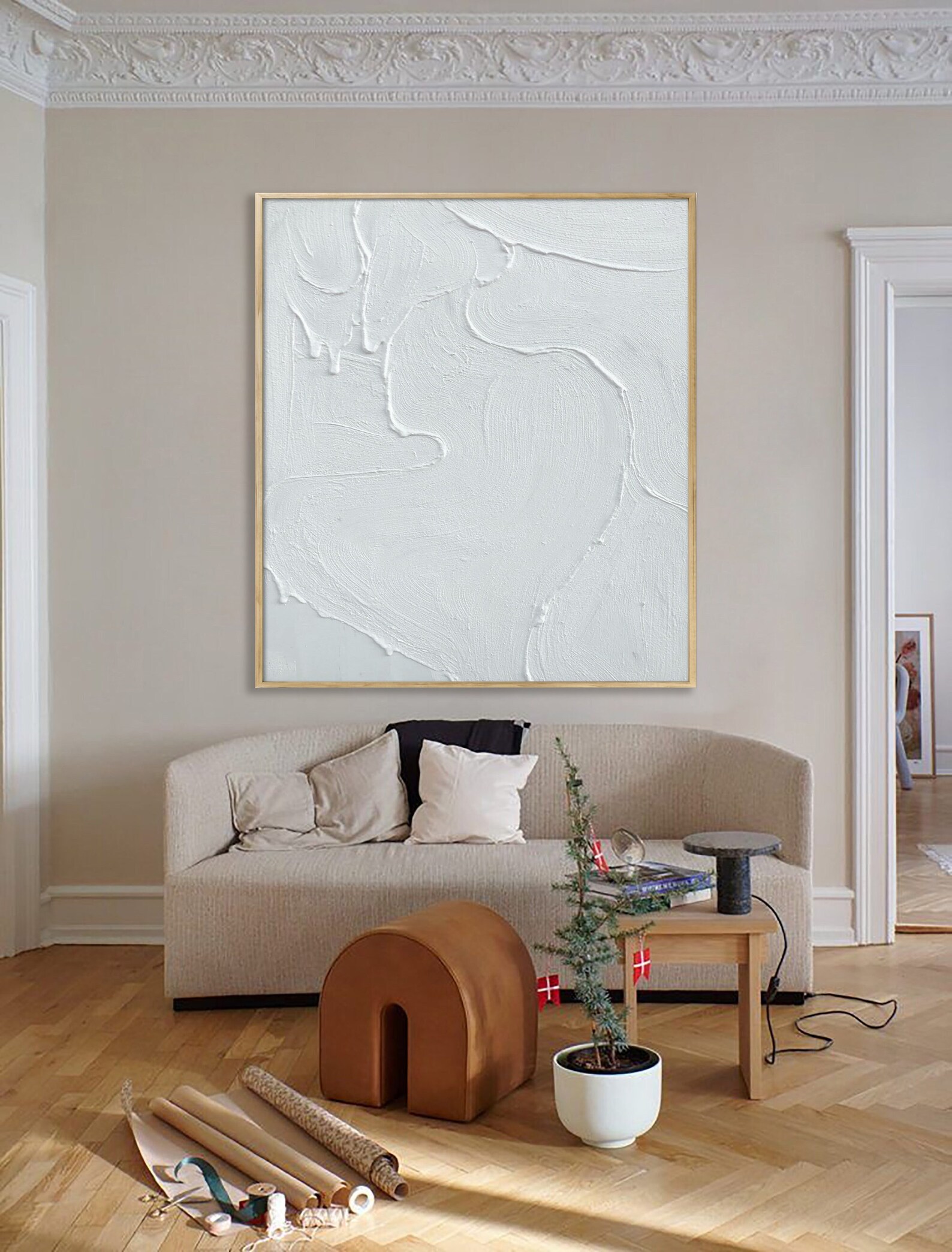 Oversized Plaster Wall Art off White Plaster Art New 100% - Etsy
