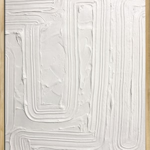 Set of 2 Plaster Art | White Plaster Art | New * Minimalist ...