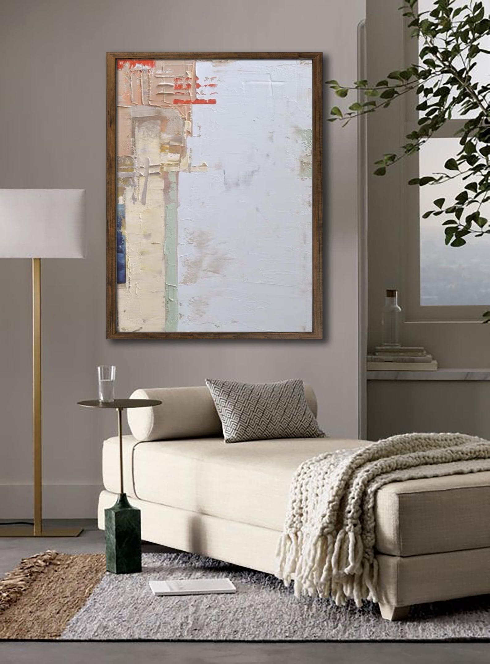 Large Beige Abstract Painting Beige Texture Painting - Etsy