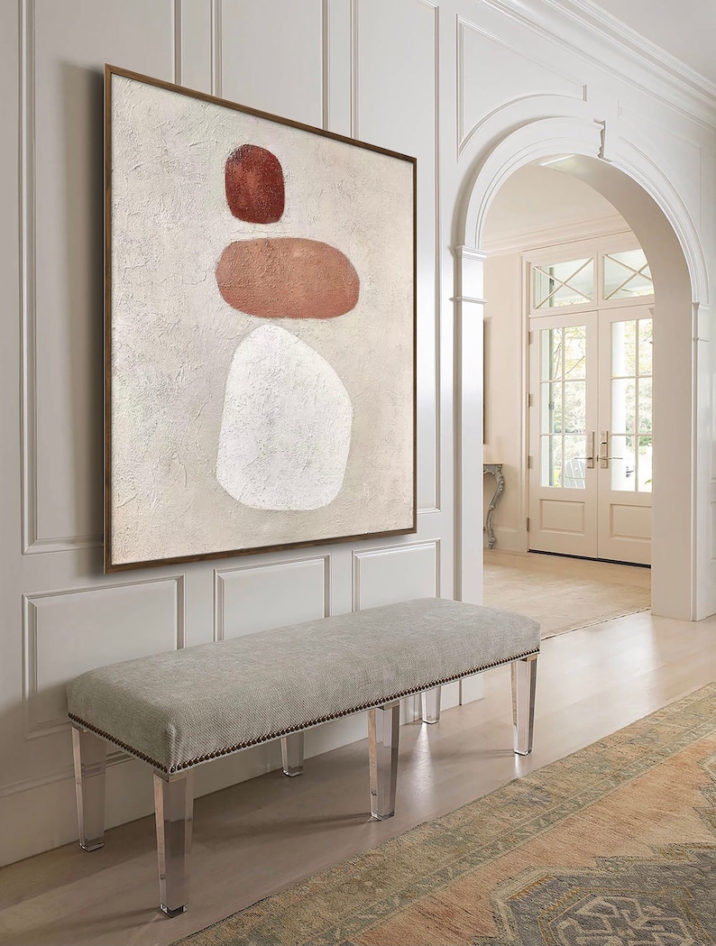 Large Beige Abstract Painting Beige Painting Texture - Etsy
